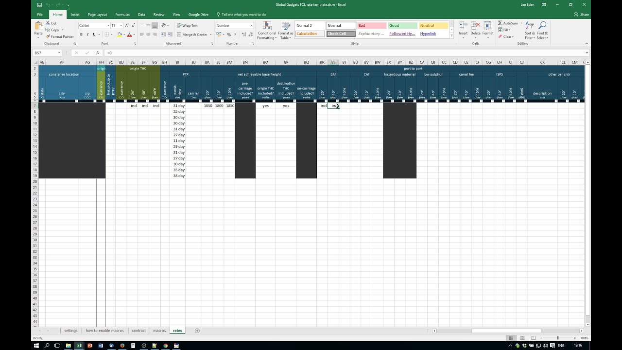 quote using the Excel template - YouTube