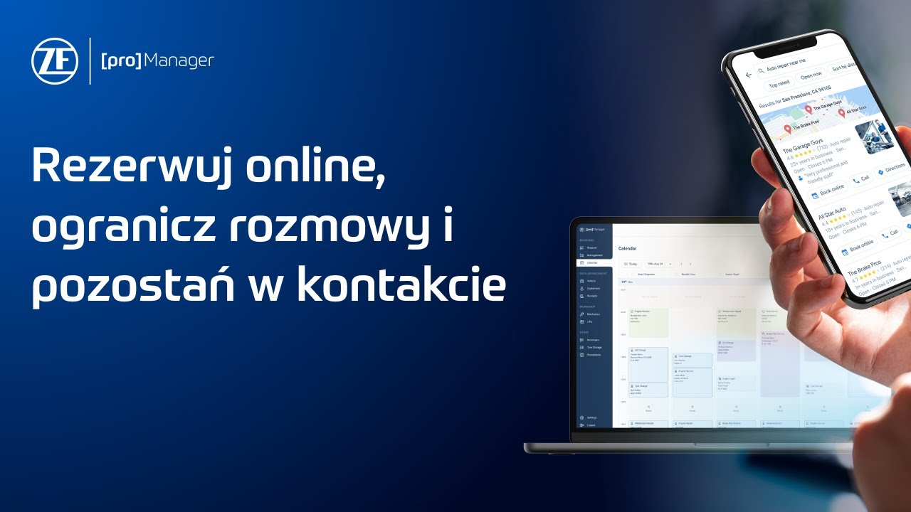 ZF [pro]Manager: Oprogramowanie warsztatowe do rezerwacji online ...