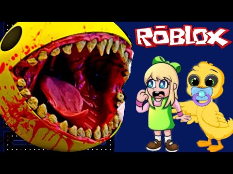 escape nos come pacman😵pato patatas roblox - YouTube