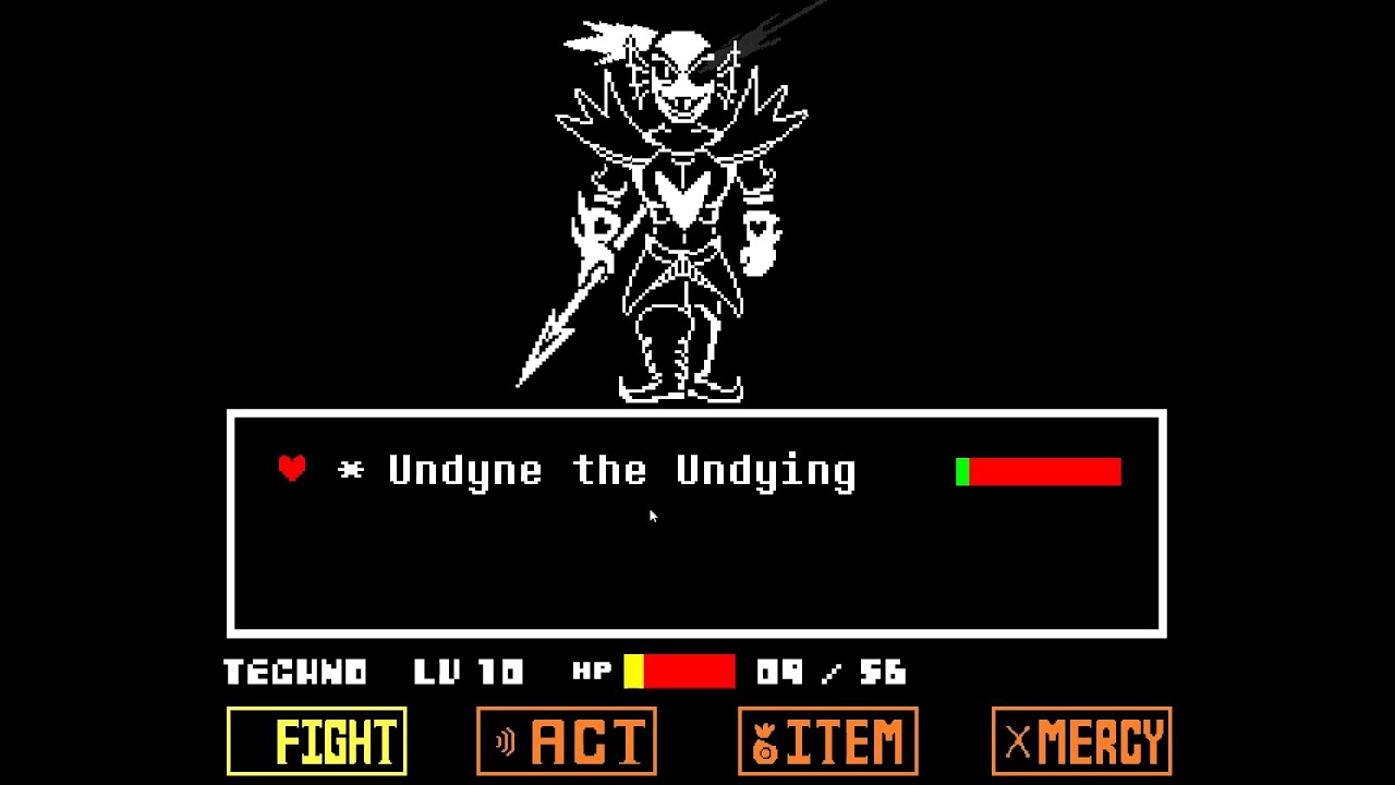 Undertale Genocide - Battle Against a True Hero (Undyne) - YouTube