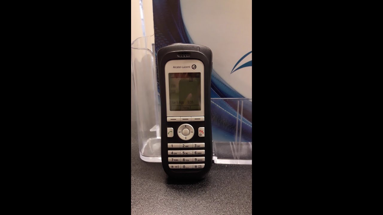 Alcatel-Lucent OmniTouch 8118 Wlan. Alarma de rango de señal - YouTube