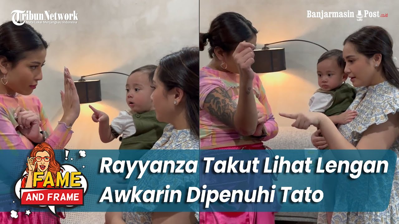 Reaksi Rayyanza Saat Lihat Tato di Tubuh Awkarin - Fame & Frame - YouTube