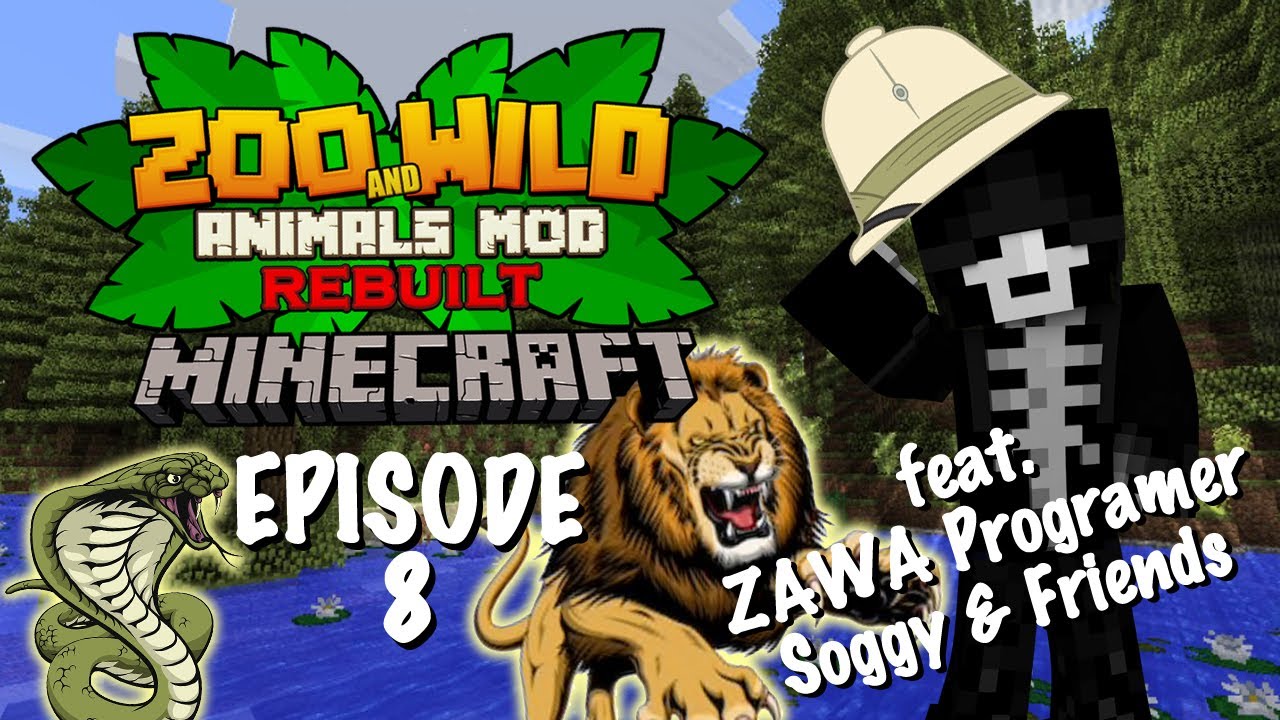 Minecraft SMP: Zoo and Wild Animal (ZAWA) Mod - EP8 - Angry Beavers ...