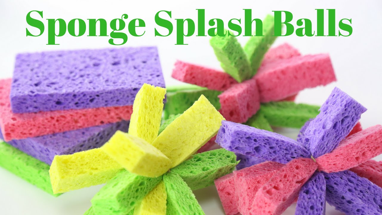 Sponge Splash Balls - YouTube