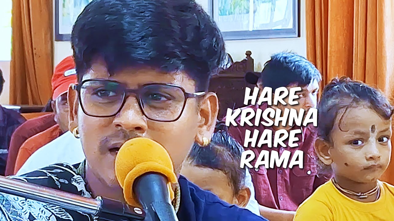 Hare Krishna Hare Rama Mantra || Shyam Ishwar Das || Beautiful Iskcon ...
