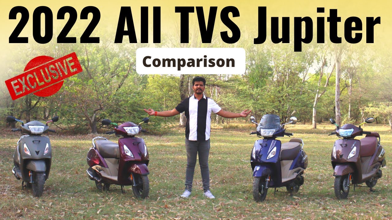 TVS Jupiter all Model Detail Comparison | All Variants EXCLUSIVE - YouTube