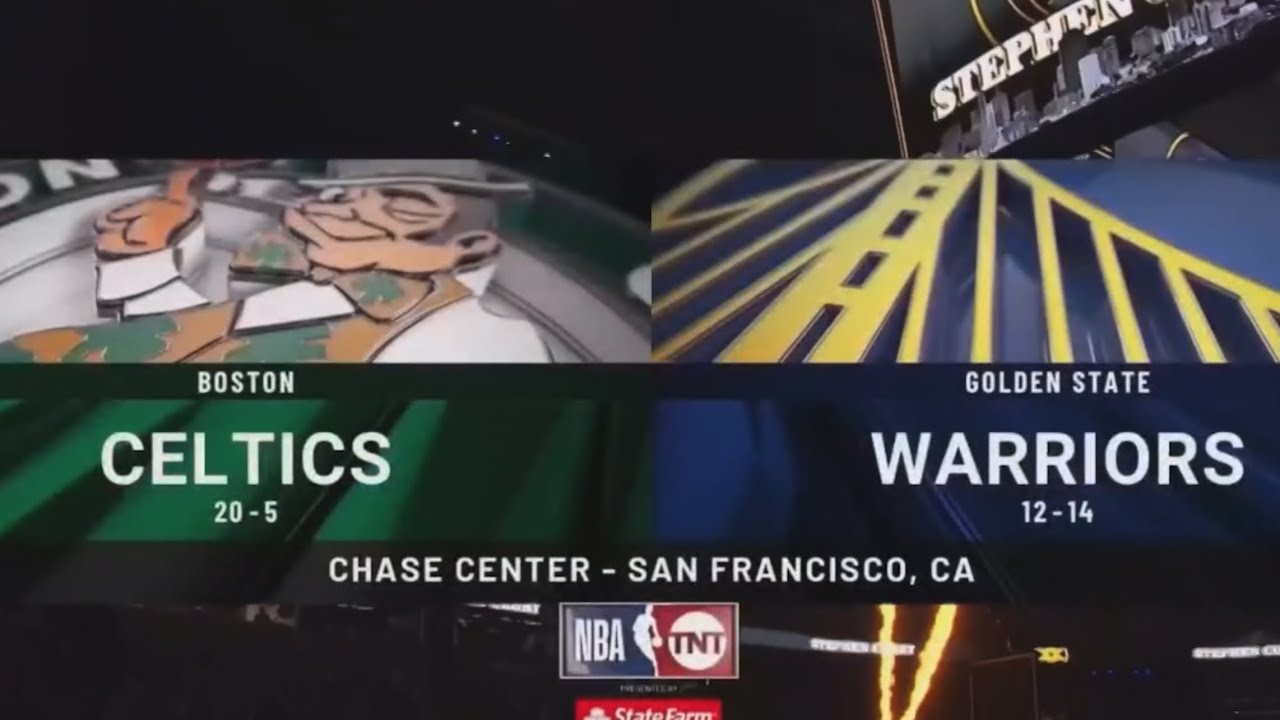 Celtics vs Warriors NBA On TNT Intro/Theme | 12/19/23 NBA 2023 - YouTube