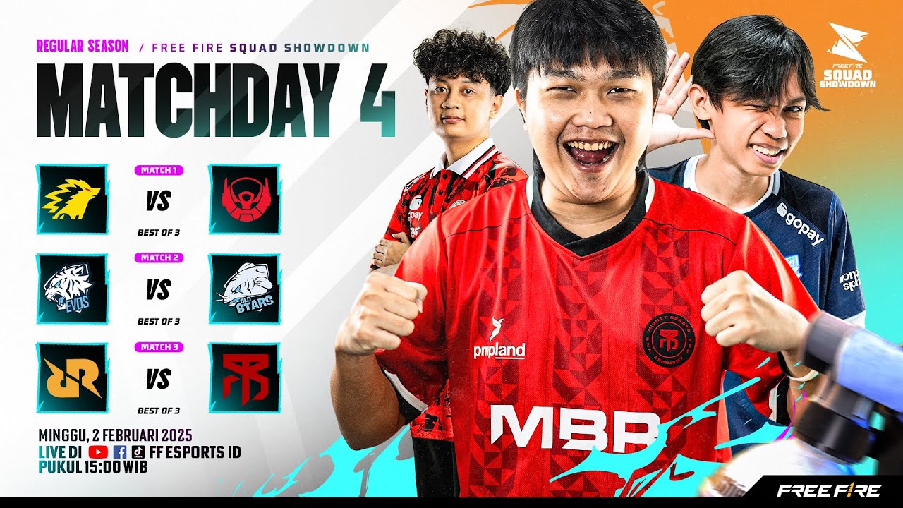 [NOBAR] FREE FIRE SQUAD SHOWDOWN I Matchday 4 - YouTube