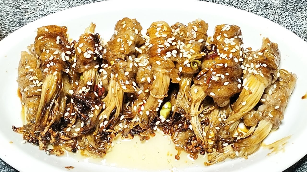 IDE MENU BAKARAN/BARBEQUE TAHUN BARU 2025!!! JAMUR ENOKI MIX BEEF SLICE ...