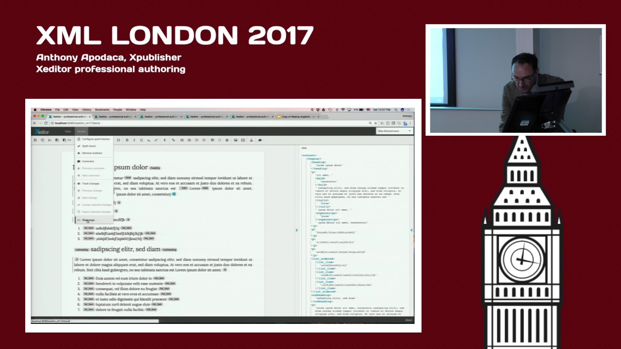 Anthony Apodaca - Xeditor Sponsor presentation - XML London 2017 - YouTube