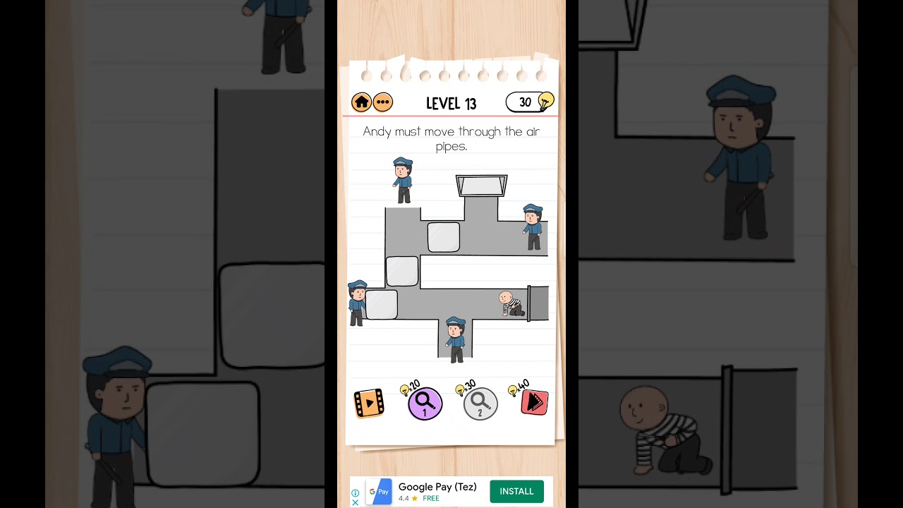 Brain Test 2 Prison Escape Level 13 Answers - YouTube