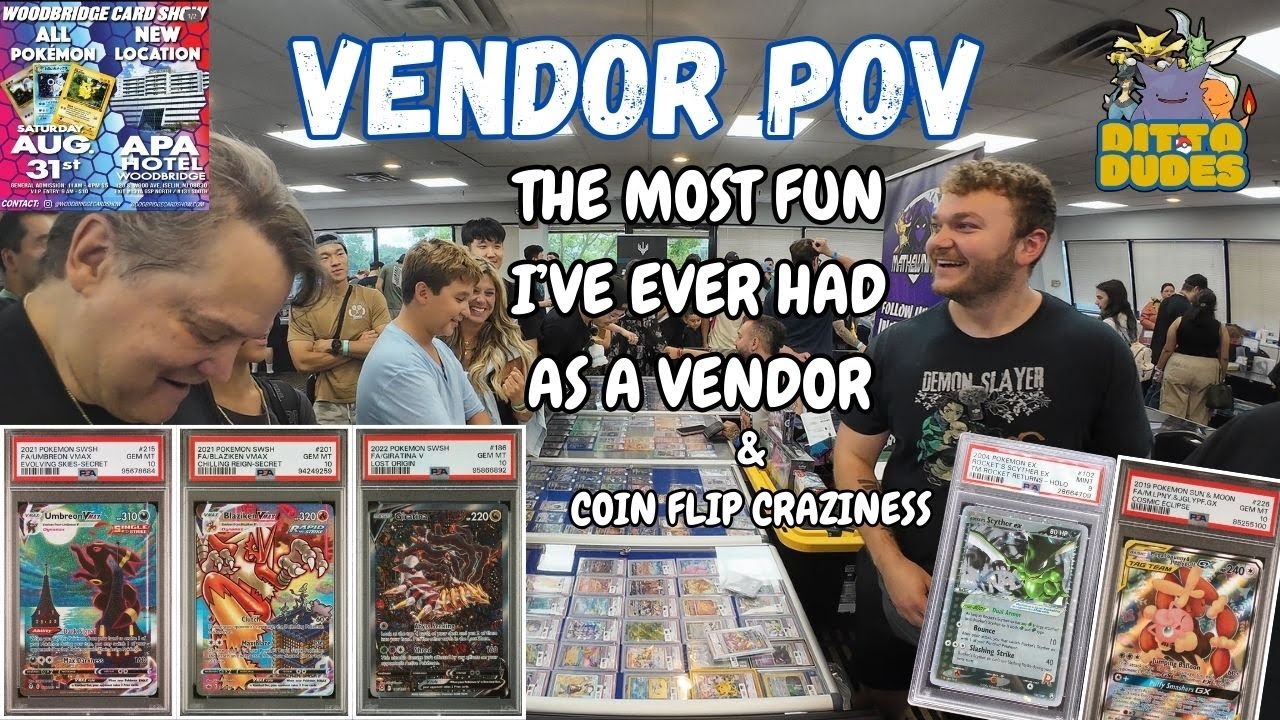 Pokemon Vendor POV | THE MOST FUN I'VE HAD AS A VENDOR | Coin Flip ...