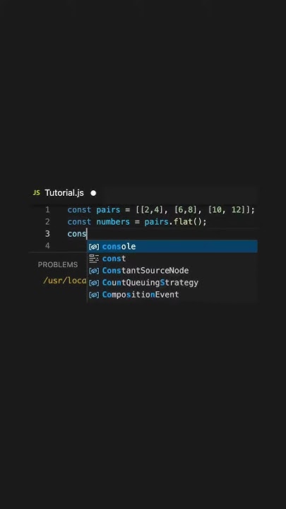 JavaScript flat() array method: more info in description #coding # ...
