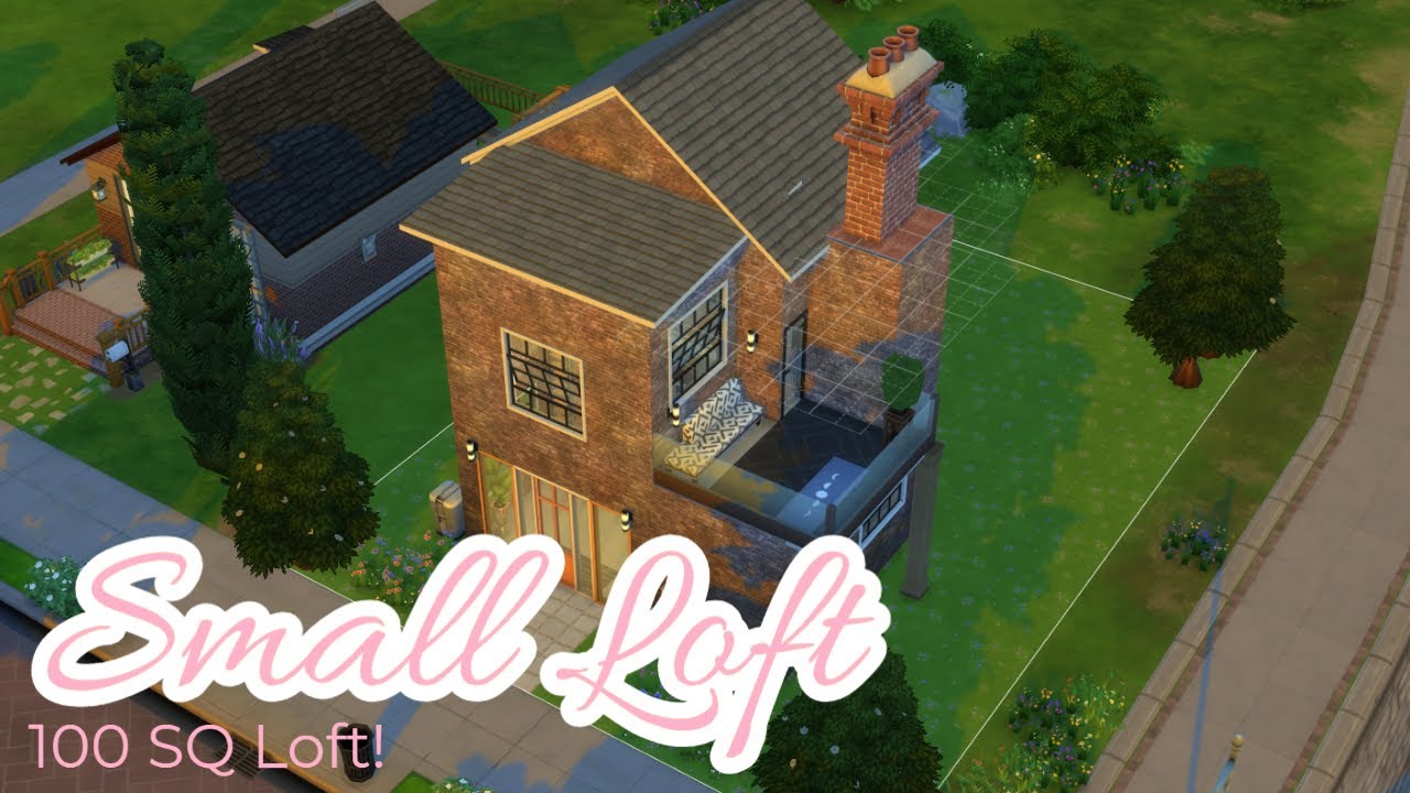 I built a small Loft In the Sims 4 | Sims 4 Build with Me - YouTube