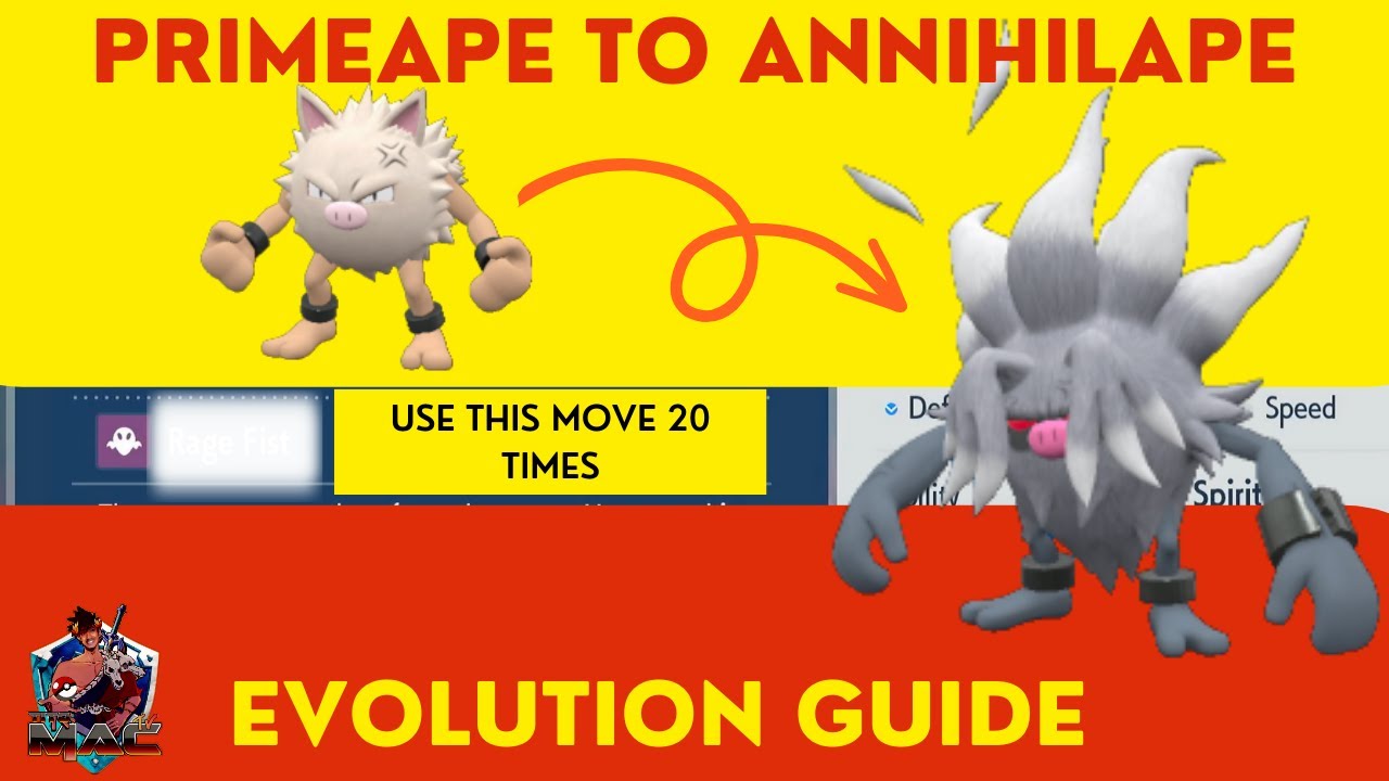 PRIMEAPE to ANNIHILAPE EVOLUTION GUIDE - Pokemon Scarlet and Violet ...
