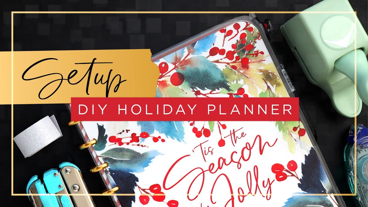 My DIY Holiday Planner Setup :: How To Make a Cover/Dividers/Pocket ...