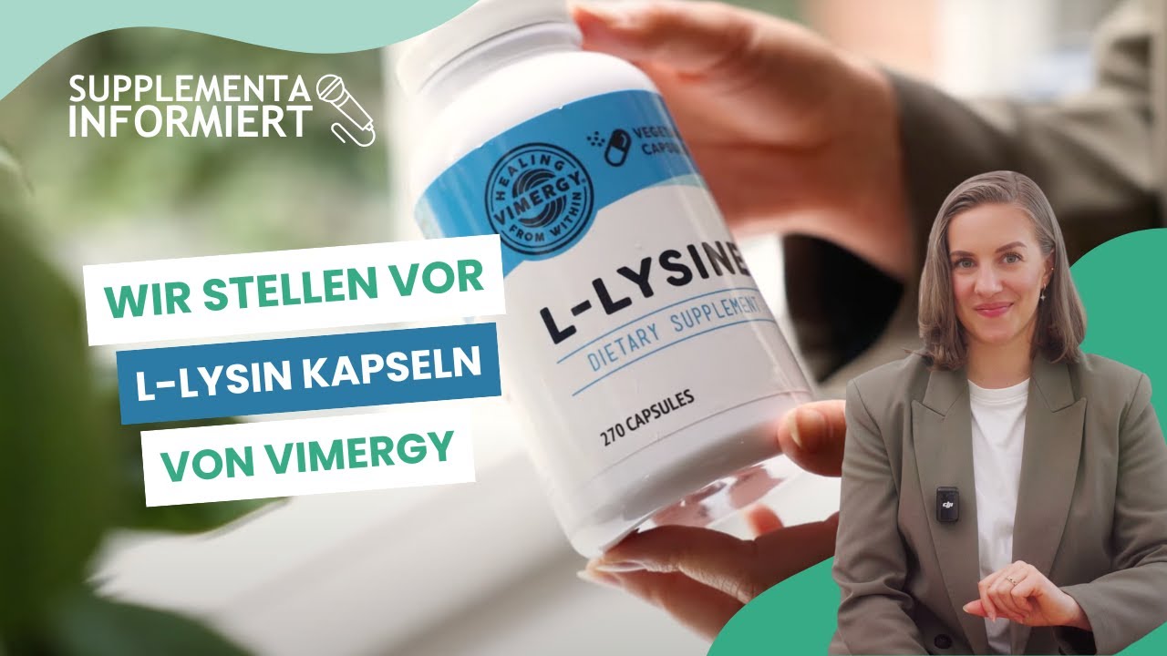 L Lysin von Vimergy – nutzen und Einnahme einfach erklärt - YouTube
