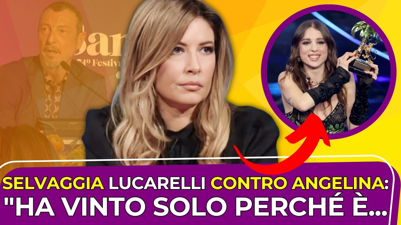 🔵 Sanremo, Selvaggia Lucarelli shock sulla vittoria di Angelina "Lei ha ...