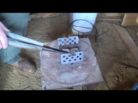 Cube Stove water boil test using charcoal ... FourAcreFarm - YouTube