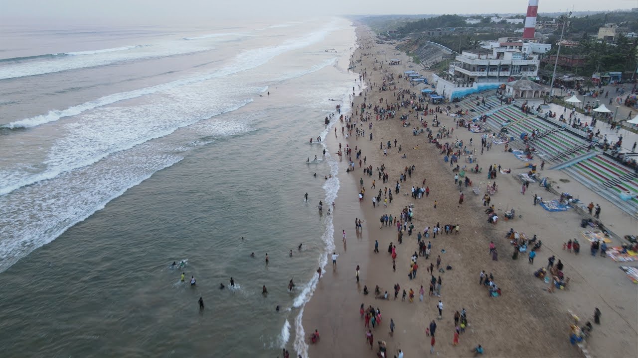 Gopalpur Sea Beach || Drone View || Gopalpur Odisha,Ganjam - YouTube