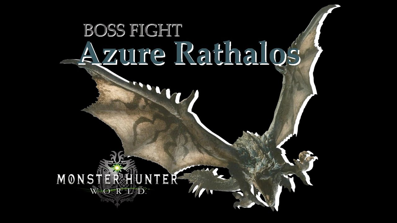 [MHW] boss fight "Azure Rathalos" (Dual Blades) - YouTube