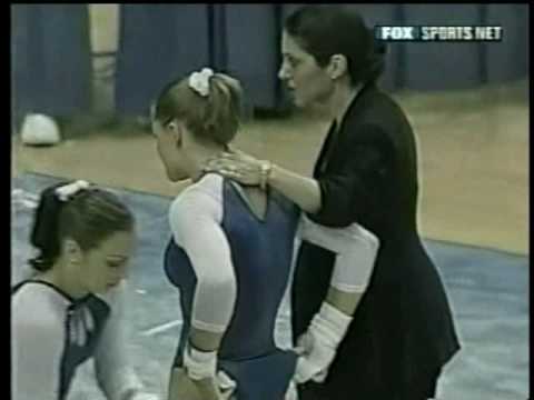 Doni Thompson - 2003 Pac 10 Championships Uneven Bars - YouTube