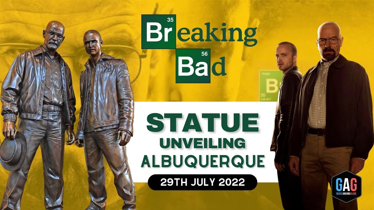 Breaking Bad Statue Unveiling - Albuquerque, New Mexico 2022 - YouTube