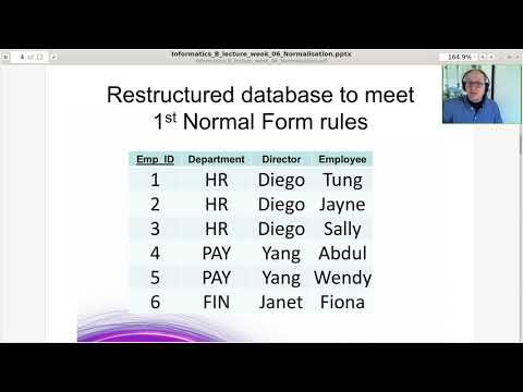 Informatics_B_Lecture7_Database_Normalisation_Theory - YouTube
