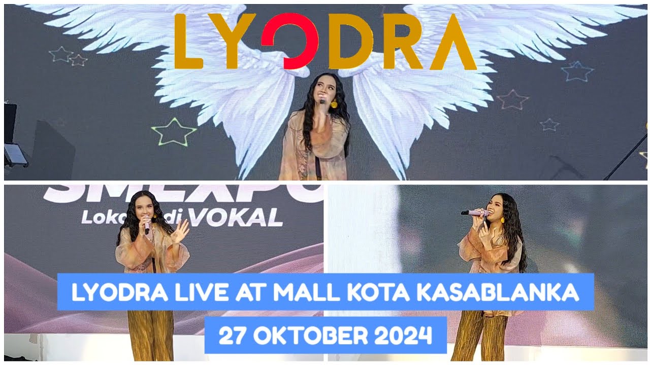 bawakan lagu dari album baru, Lyodra live at mall Kota Kasablanka 27 ...