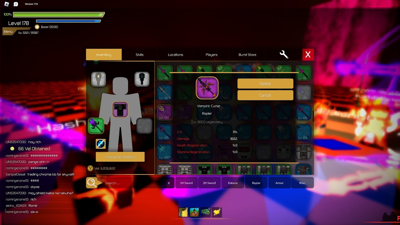 SwordBurst2 vampiric curse rapier - YouTube