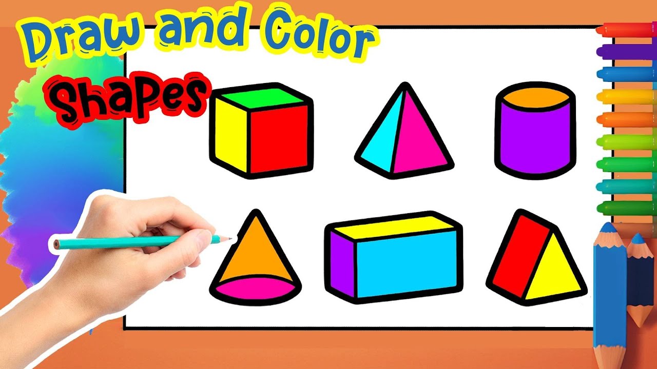 3d Shapes Colours And More