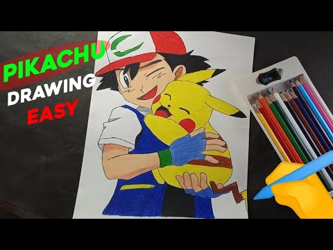 Fast and Easy Pokemon Drawing Time-lapse video - YouTube