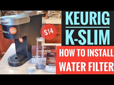 Keurig Water Filter Cartridge Installation K-Slim Coffee Maker - YouTube
