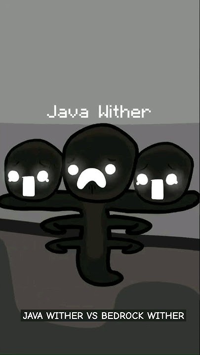 JAVA WITHER VS BEDROCK WITHER IN MINECRAFT #shorts #short #minecraft # ...