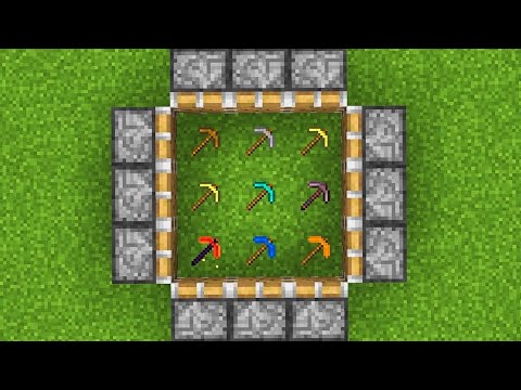 all minecraft pickaxes combined = ??? - YouTube