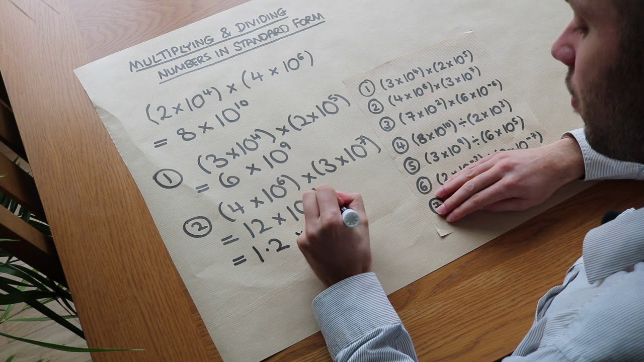 Multiplying and Dividing in Standard Form - YouTube