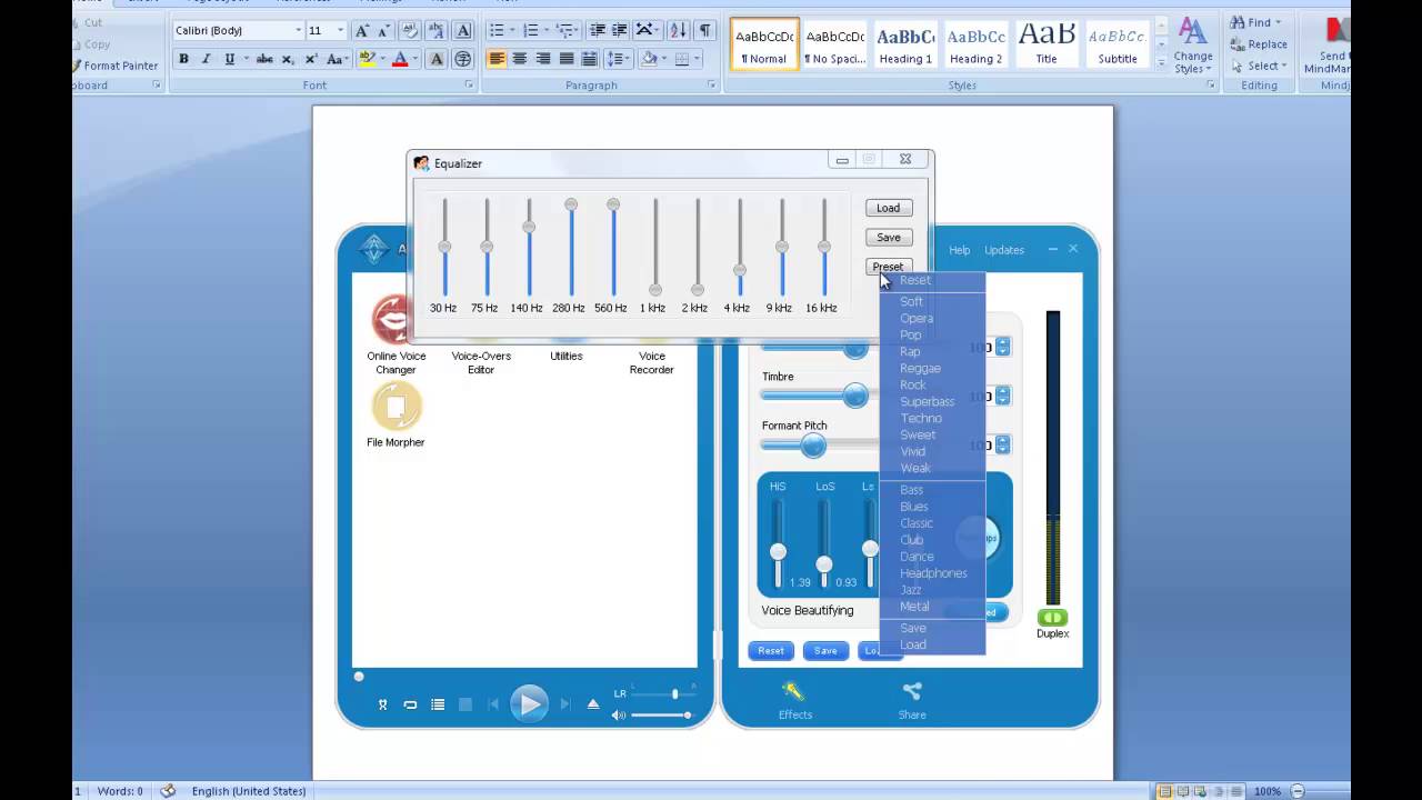 How to use Voice Morpher to change voice in Voice Changer Software ...