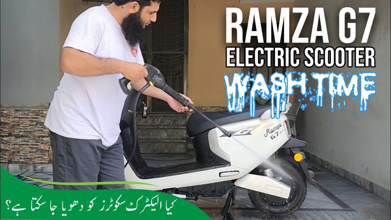 Ramza G7 Electric Scooter Wash Time - YouTube