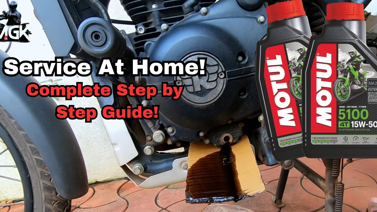 Himalayan Engine Oil Change | AmgK - YouTube