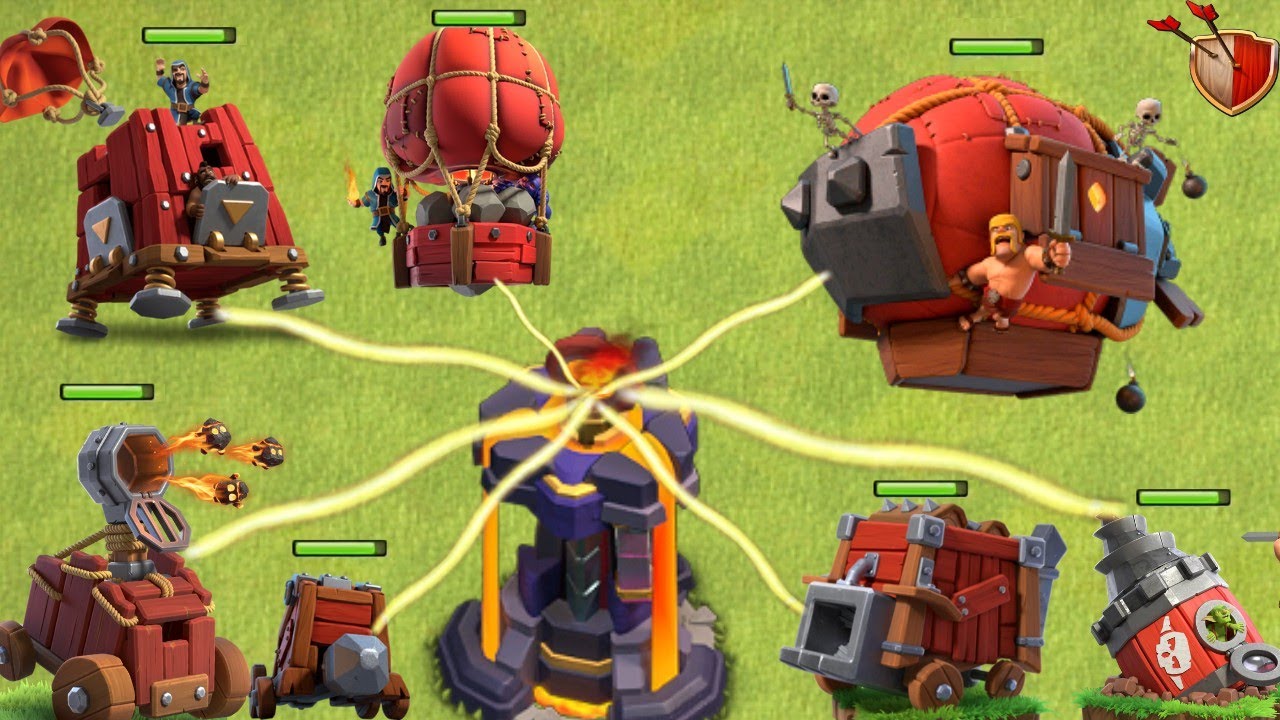 Single Target Inferno Tower Vs All Siege Machines - YouTube
