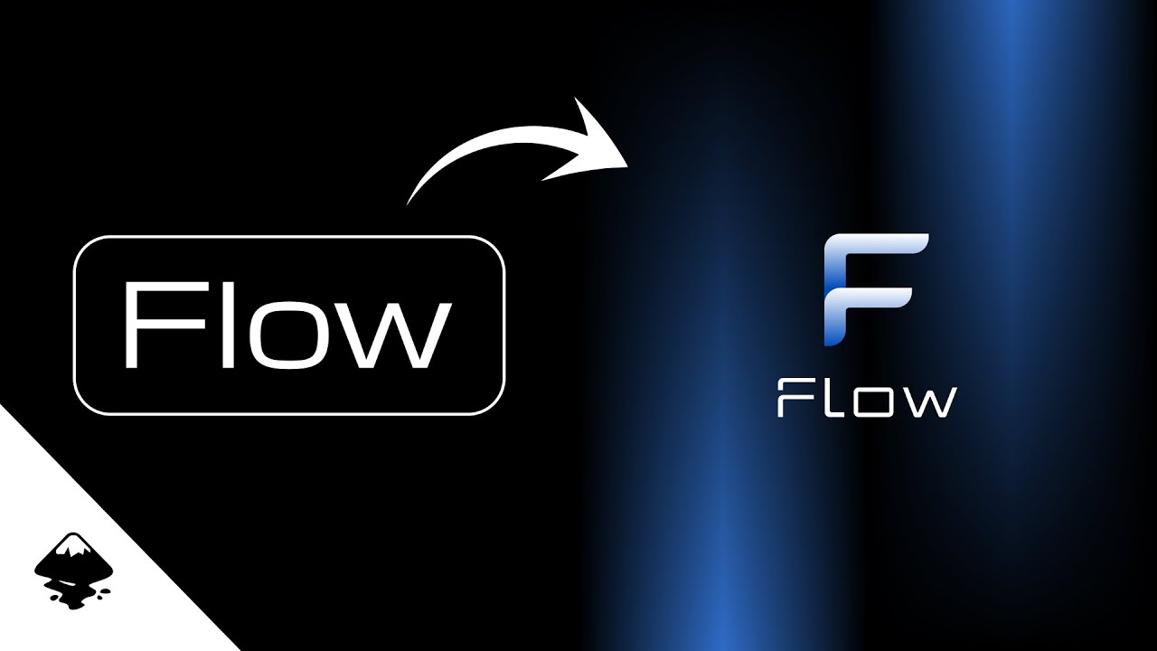 Turn a font into a modern logo in inkscape - YouTube