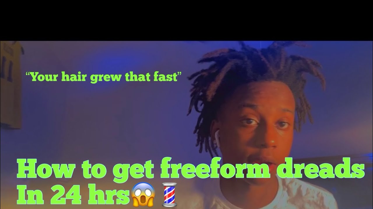 Freeform dread update / tutorial on how to get freeform dreads in 24 ...
