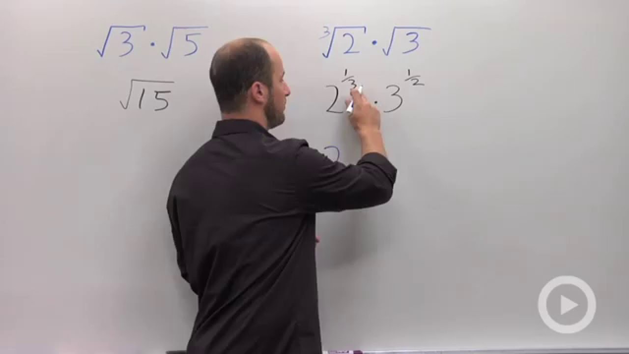 Multiplying Radicals of Different Roots(HD) - YouTube