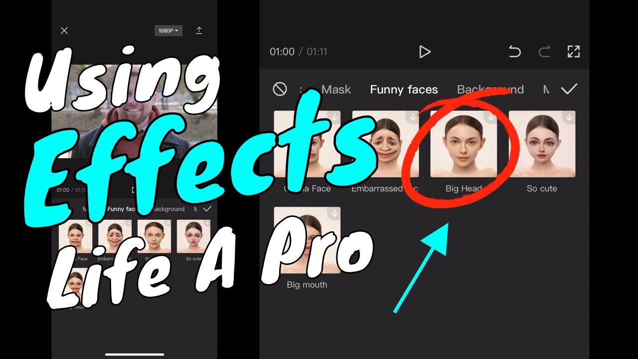 Big Head Effect In CapCut (App) | IOS & Android - YouTube