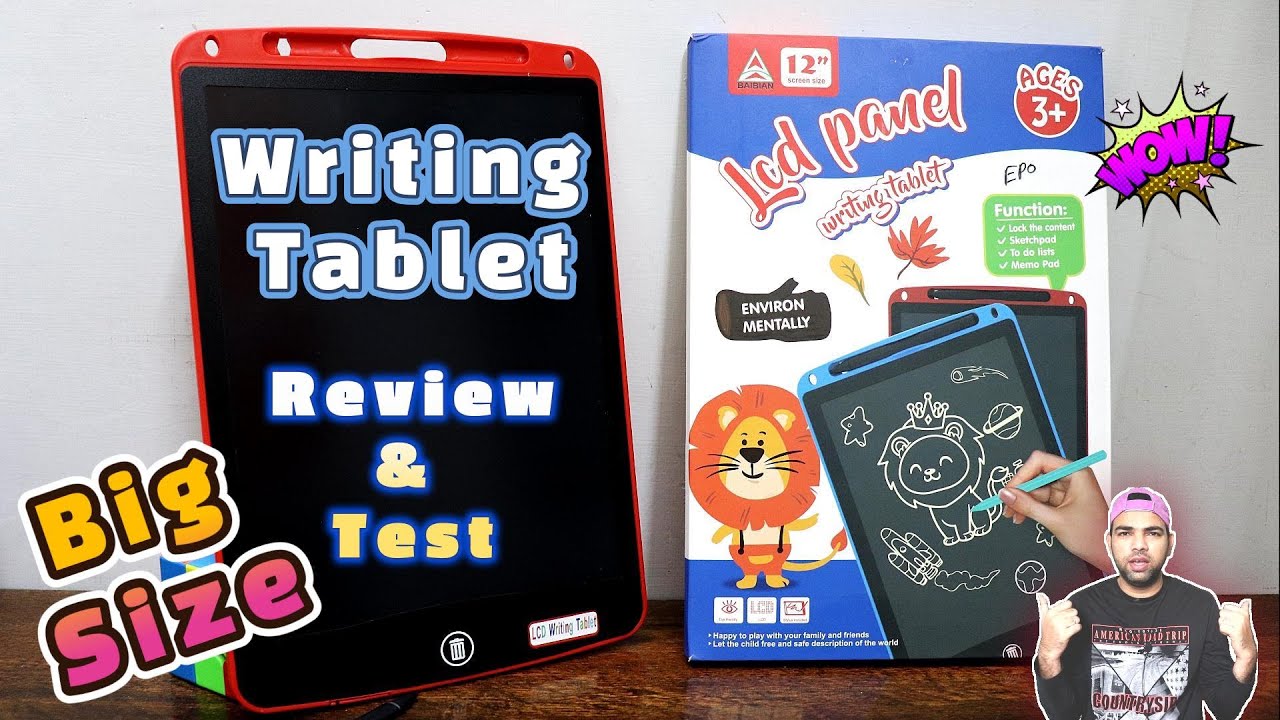 LCD Sketch Pad 12 inch Big Size Writing Tablet Review | Electronic ...
