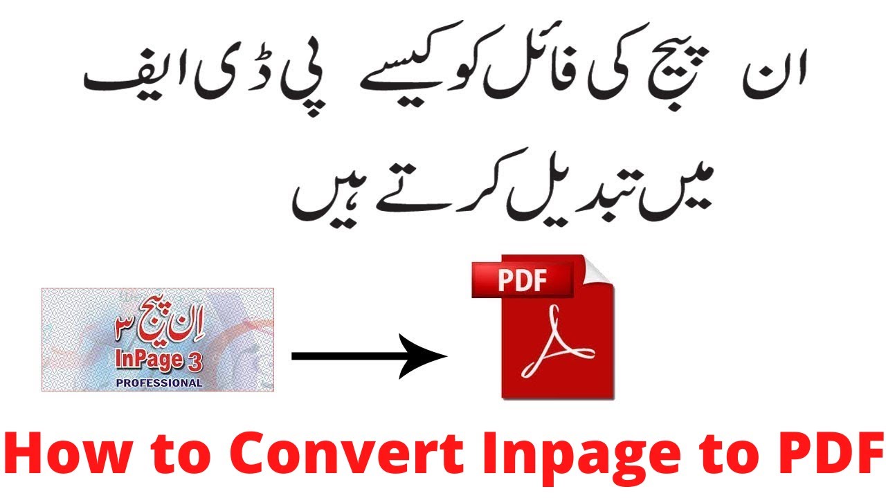 how to creat pdf and jpg in inpage & how to print in inpage lessons 10 ...