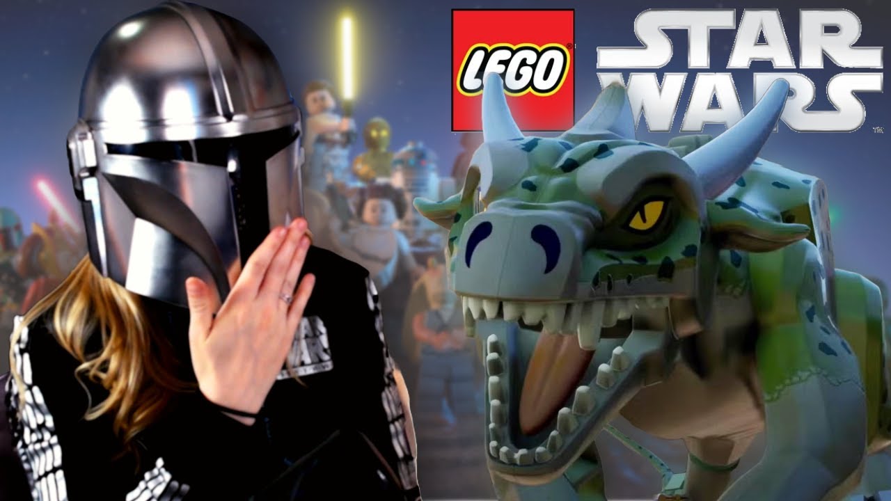 taking on the Krayt Dragon in Lego Star Wars while wearing a ...