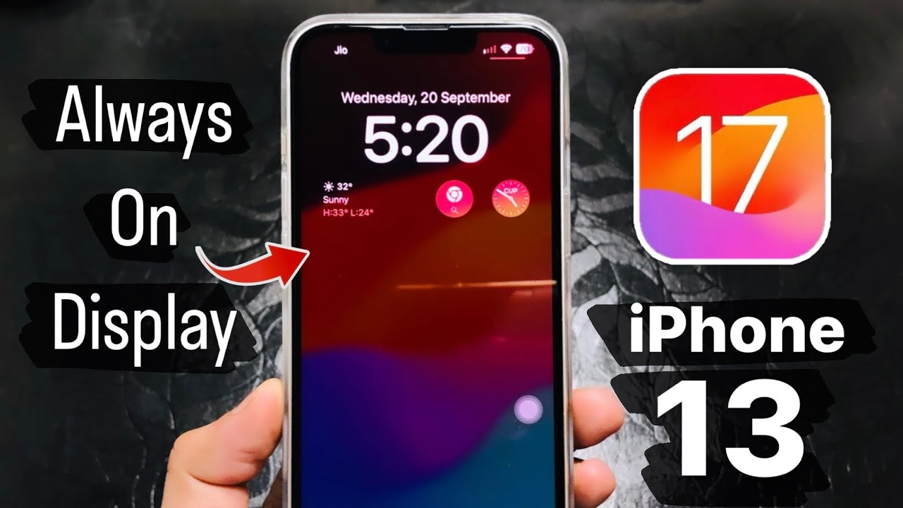 iOS 17 - Always on Display Mode on iPhone 13 - Enable Now - YouTube