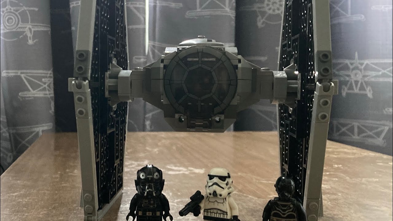LEGO Tie Fighter set build - YouTube