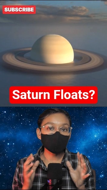 🪐 “Saturn Floats in Water?! 😳 Mind-Blowing Space Fact” #SpaceFact # ...